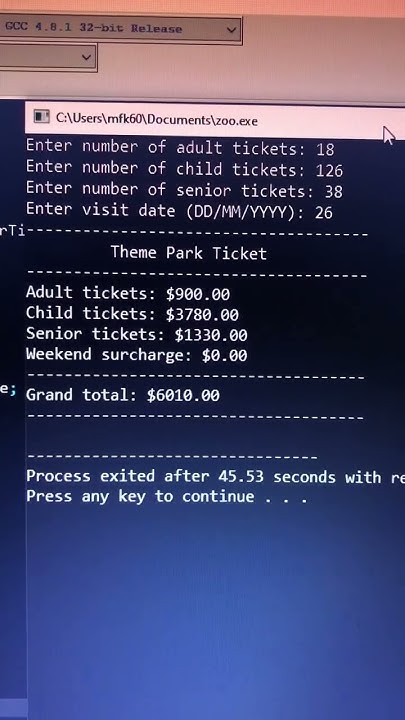 Theme Park Output C Coders Coding Codemasters Codingninja