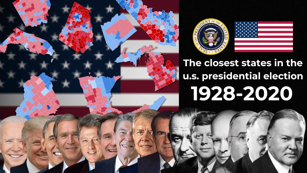 The Closest States In The United States Presidential Election 1928