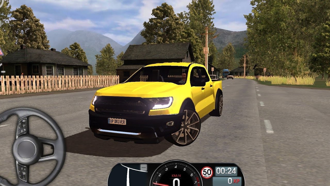 Driving school simulator off-road pick up truck gameplay - YouTube