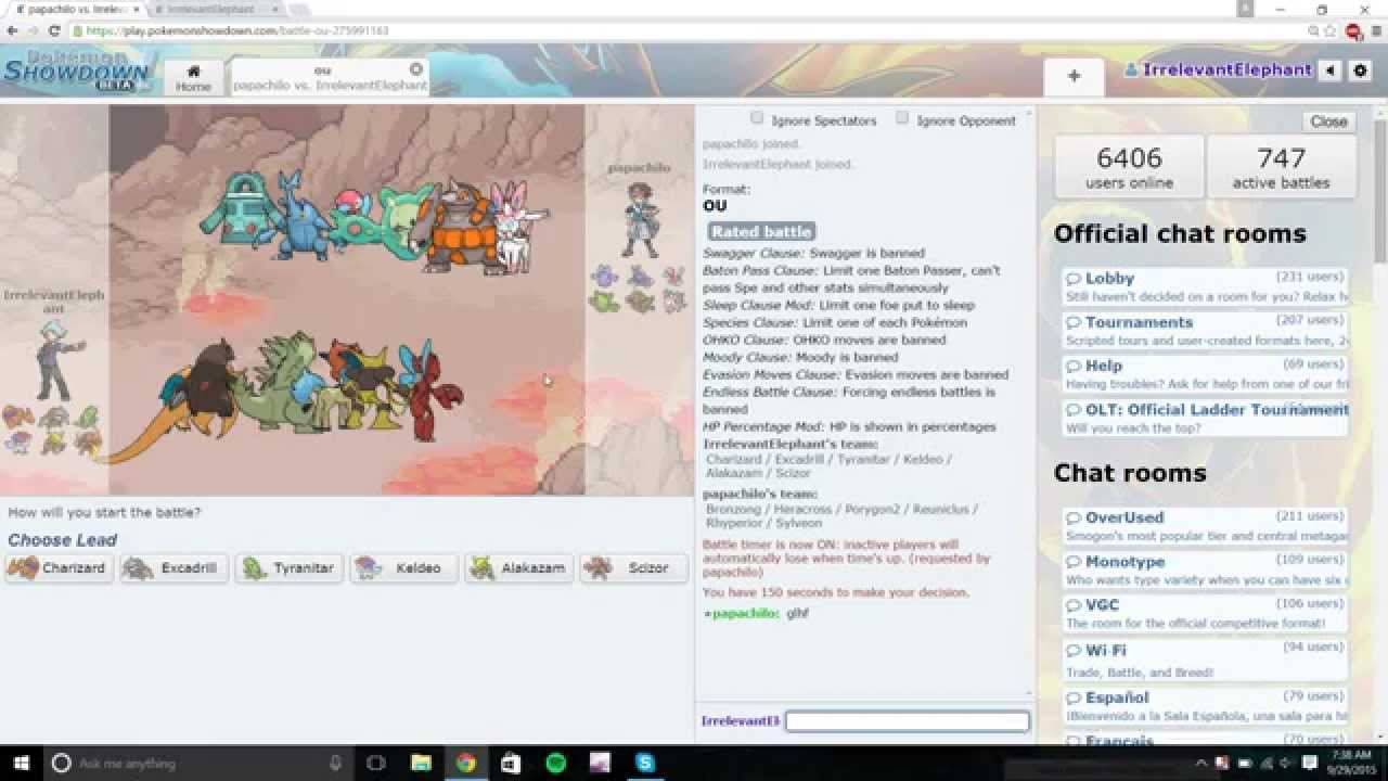 OU match Pokemon Showdown: Sand Rush drill dominates - YouTube