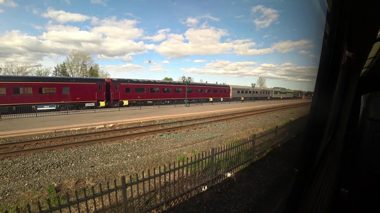 Rome, NY to Utica, NY on Amtrak Maple Leaf #64 on 5/6/21 - YouTube