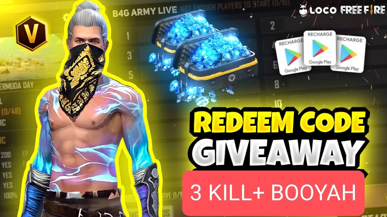 FREE FIRE UNLIMITED CUSTOM AND DAIMOND 💎💎💎 OR REDEM CODE GIVE AWAY WITH ...