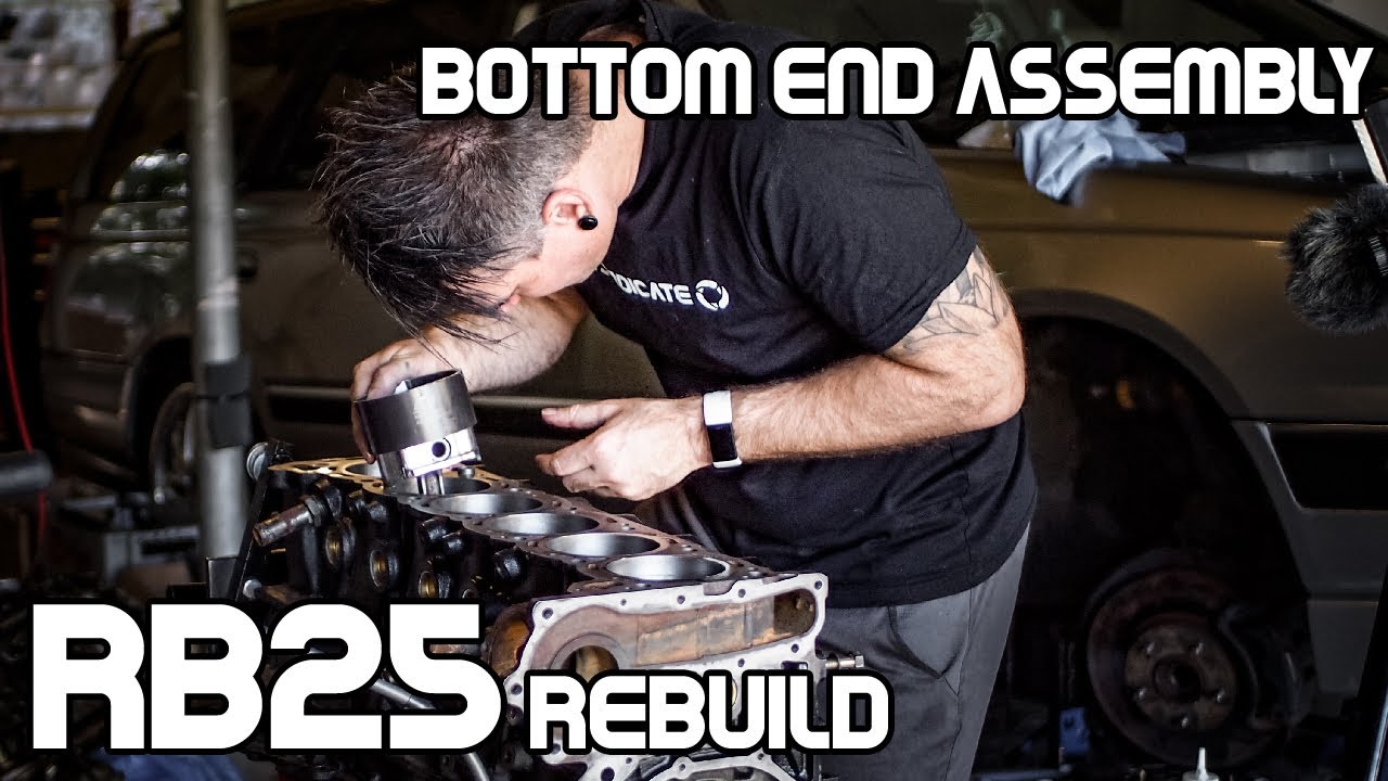 RB25 Block Assembly with RB26 Rods – Building a Stronger Engine - YouTube