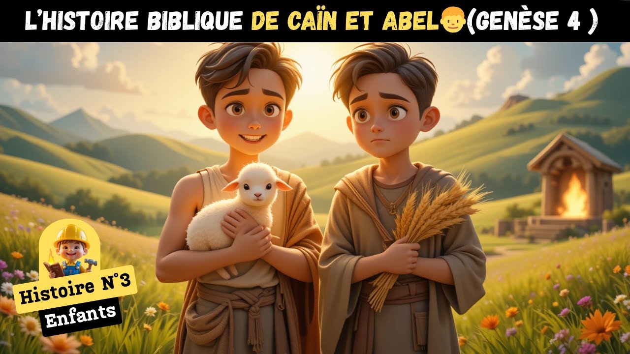 L’HISTOIRE DE CAÏN ET ABEL : Un Cœur qui Choisit l’Amour👨‍👦‍👦 #enfants ...