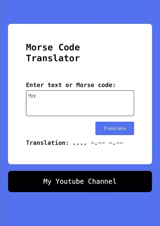 Morse code converter #coding #codinglife #programminglanguage #coder #webdevelopment #shorts ...