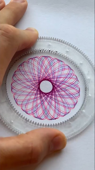 Geometric shapes in a basic Spirograph design #96 #asmr - YouTube