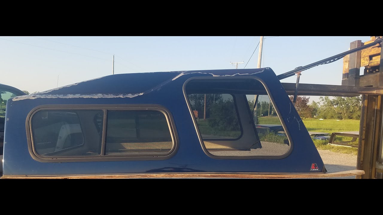 Walkaround used fiberglass truck topper for sale 88-98 Chevy short bed ...