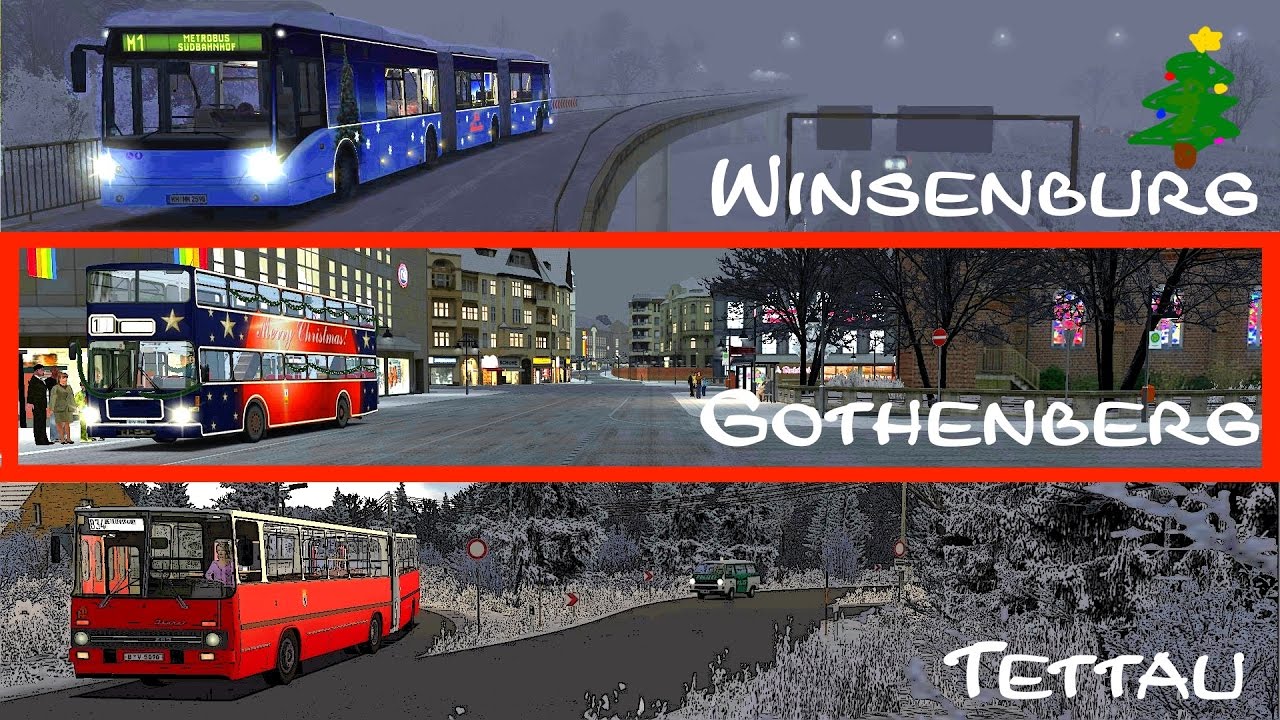 OMSI 2 Livestream-Aufzeichnung | 23. Dez '16 (2/2) | MAN SD80 X-Mas ...