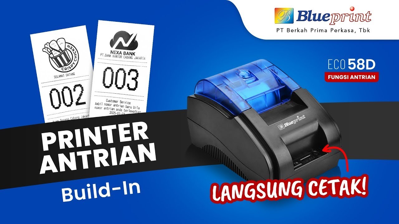 Printer Antrian Build In System Gak Perlu Komputer, Langsung Cetak ...