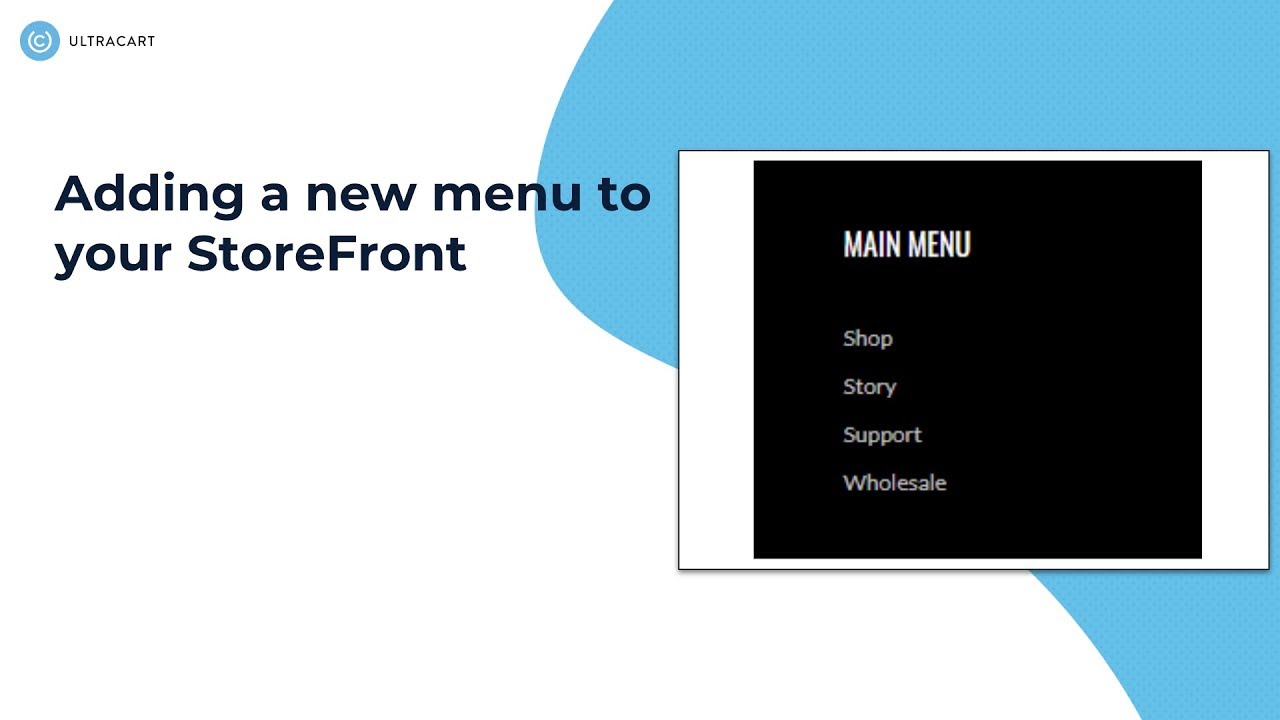 Adding a new menu to your StoreFront - YouTube