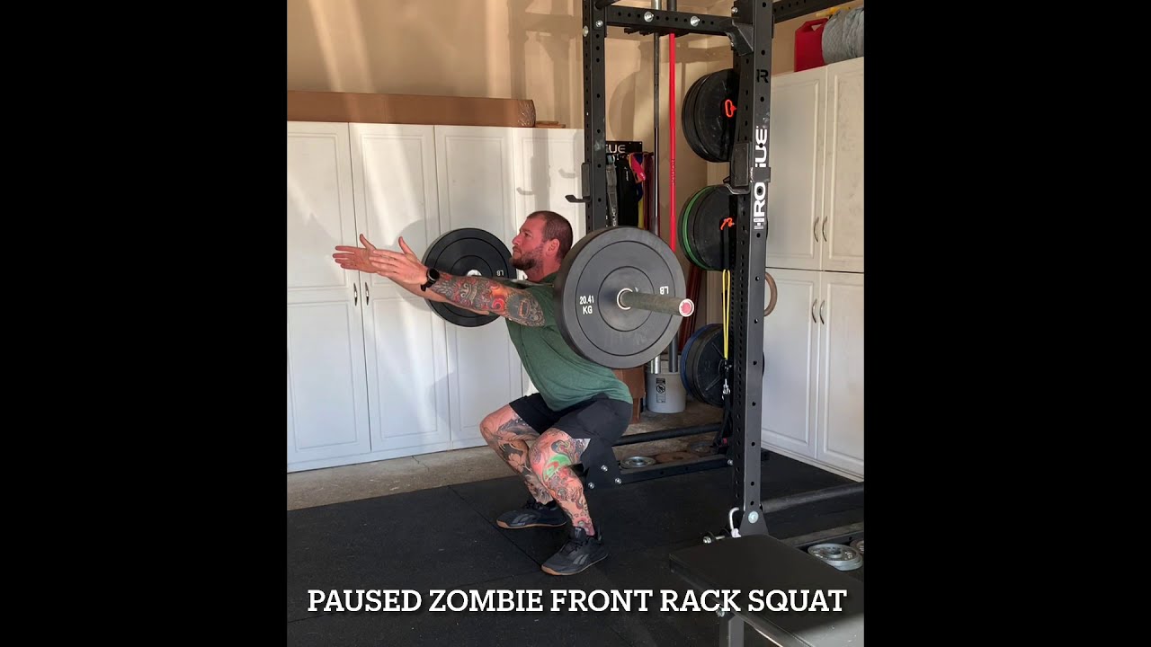 Paused Zombie Front Rack Squat - YouTube