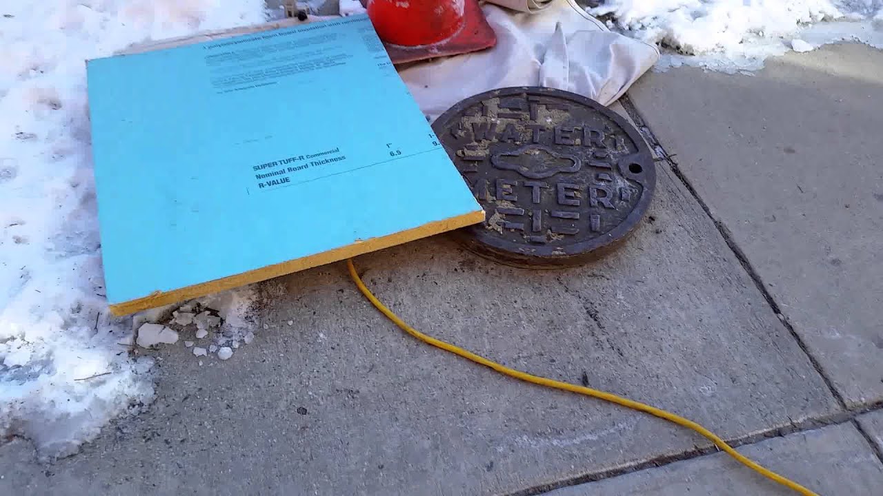 Hack for unfreezing water meter - YouTube