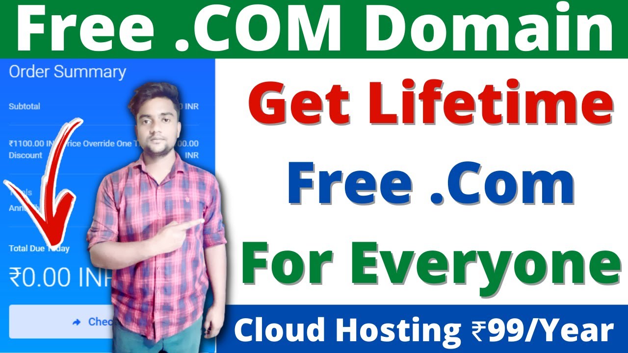 Now Get Free .COM Domain For Lifetime From AmbitionHost | Free .COM ...