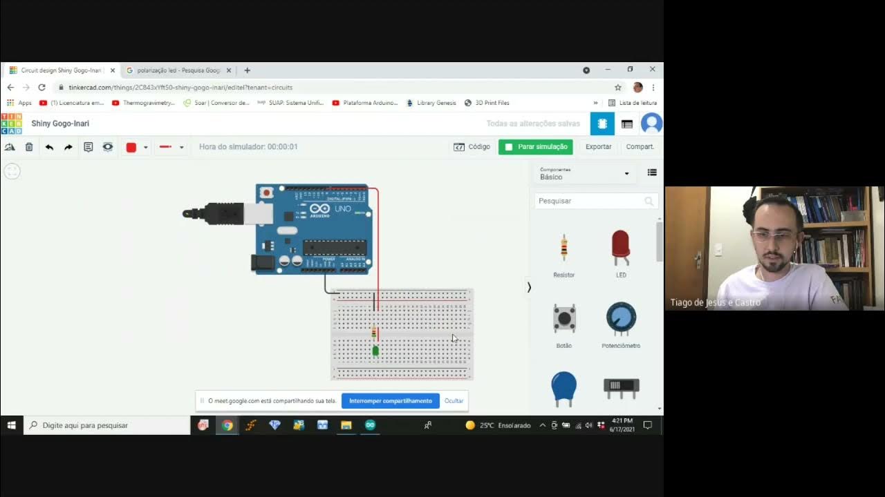 Aula 02 : Ligar LED com Arduino (Tinkercad) - YouTube