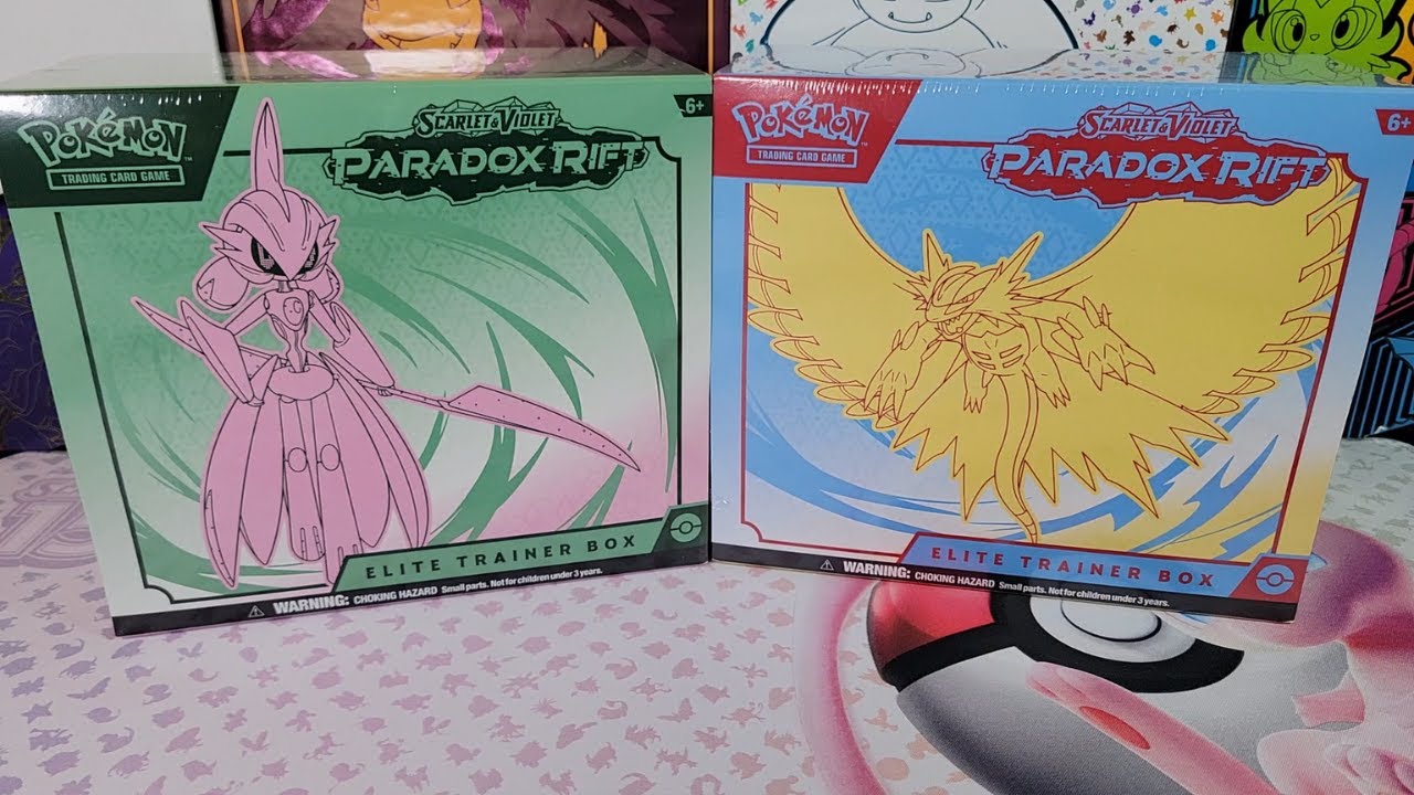 Pokemon Paradox Rift ETB Comparison - Different Promos! - YouTube