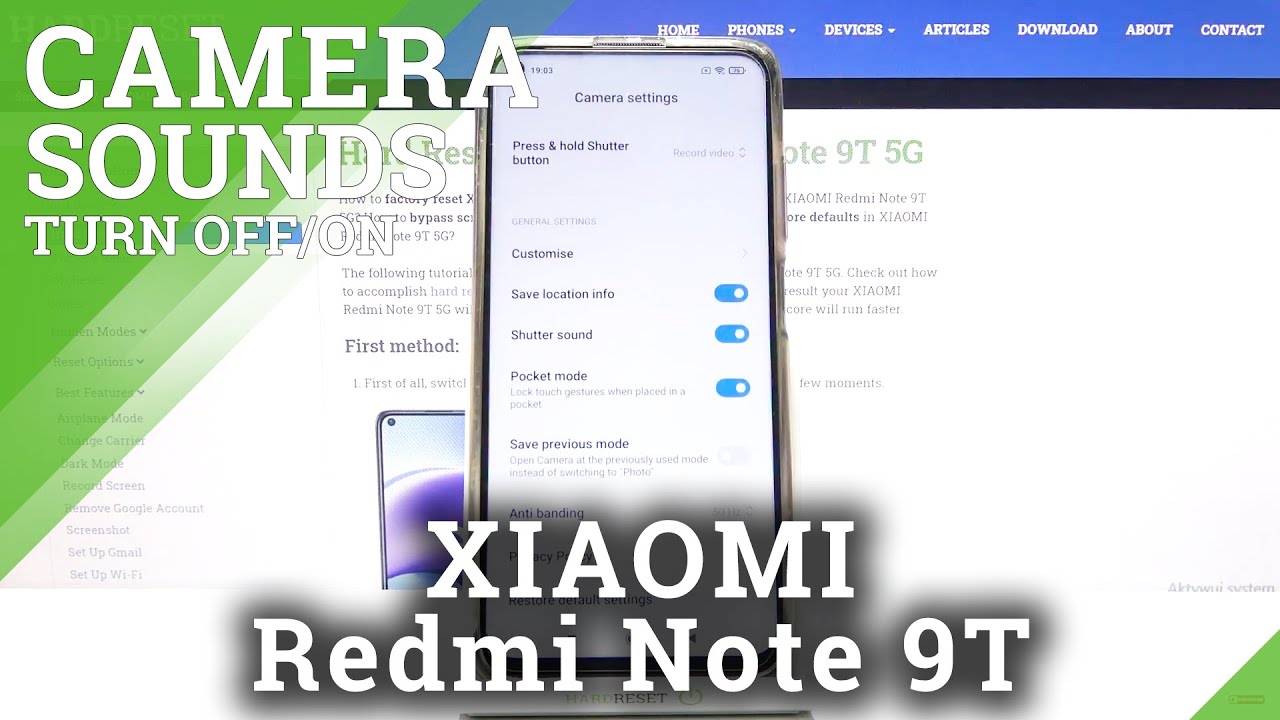 How To Switch On Off Camera Sound In Xiaomi Redmi Note 9T Mange how-to-switch-on-off-camera-sound-in-xiaomi-redmi-note-9t-mange