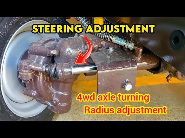Steering adjustment in 4x4 Tractor | Turning radius adjustment | Part - 01