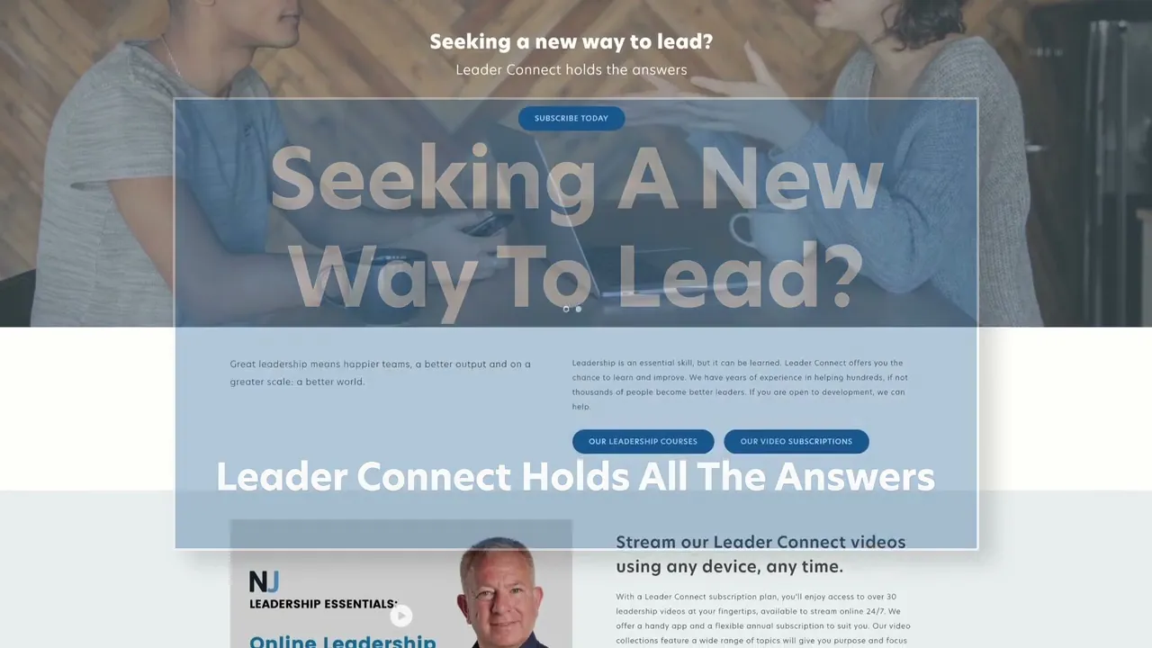 Leader Connect | Enhance your Leadership Skills