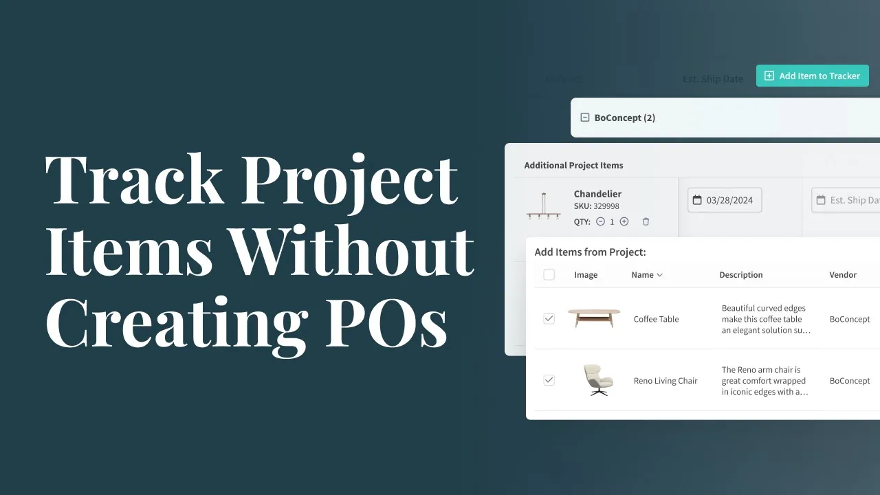 Adding Items to the Order Tracker Without a PO | DesignFiles