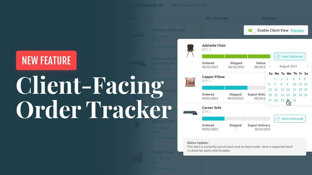 Using the Client-Facing Order Tracker | DesignFiles
