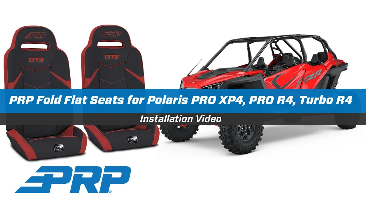 Polaris RZR GT3 Fold Flat Rear Suspension Seats by PRP Seats - A7208 ...