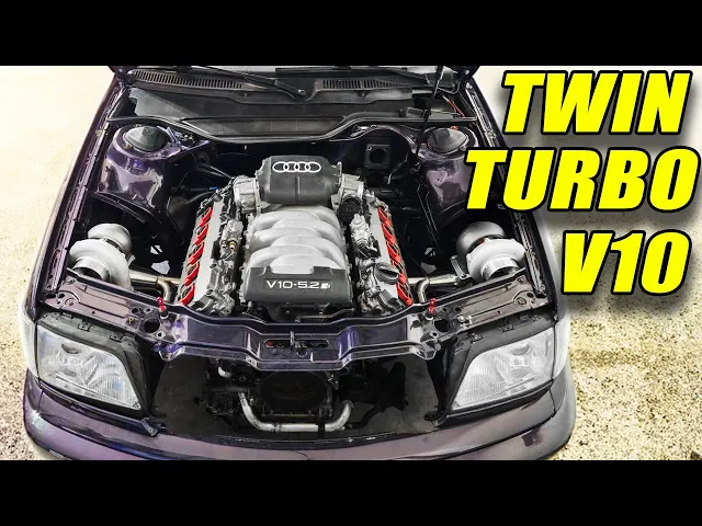 Lambo V10-Swapped Audi S6 Wagon Didn't Need Twin Turbos, Yet Here We Are