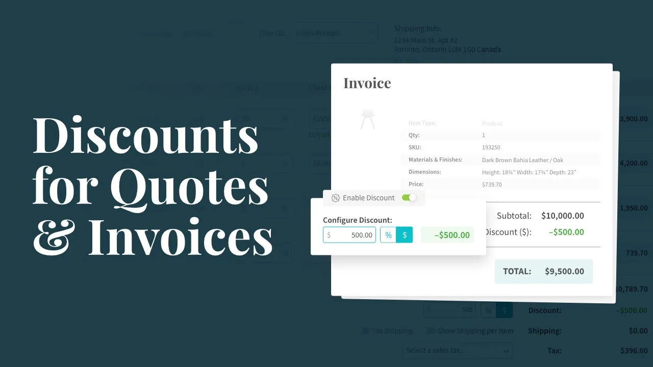 Adding Discounts to Quotes and Invoices | DesignFiles