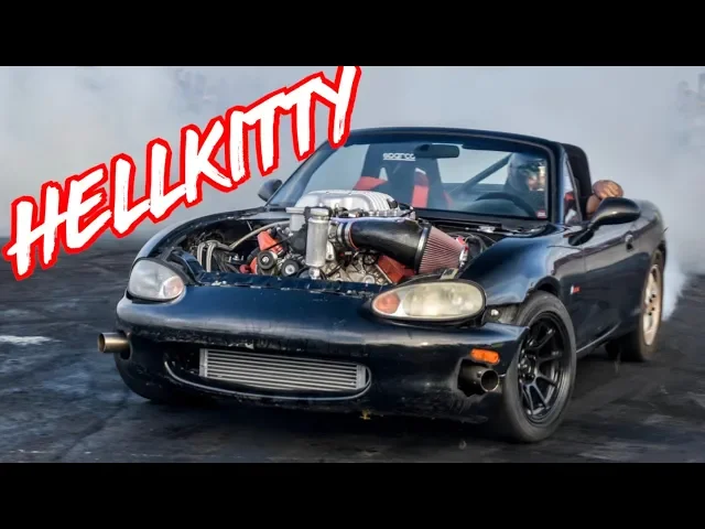 The 707-Horsepower Hellcat Supercharged V-8-Swapped "Hellkitty" Miata ...