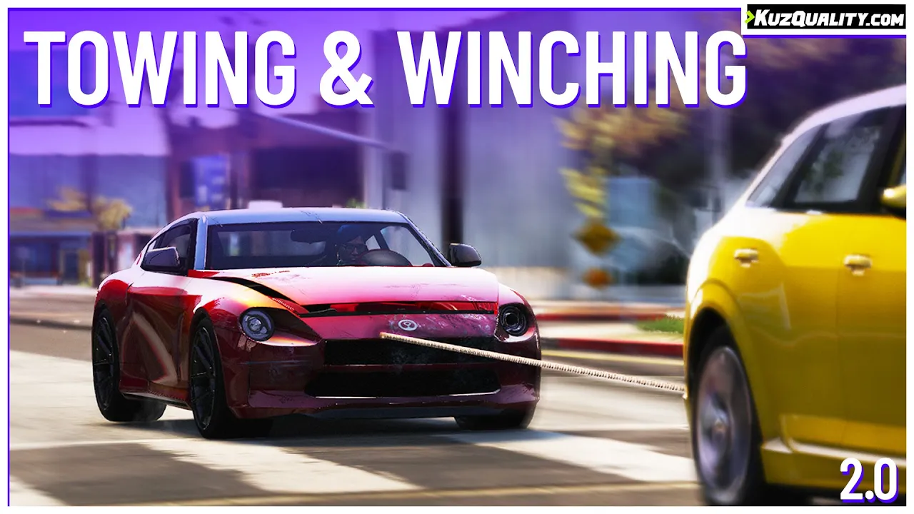 Towing and winching Script for FiveM | KuzQuality