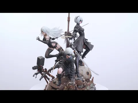NieR: Automata Statues Look Stunning... and Expensive - Cat with Monocle
