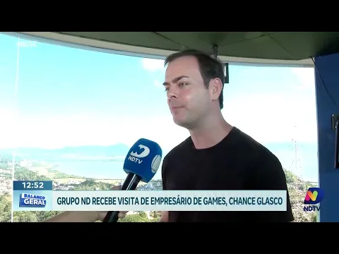 Grupo ND recebe visita do empresário de games Chance Glasco