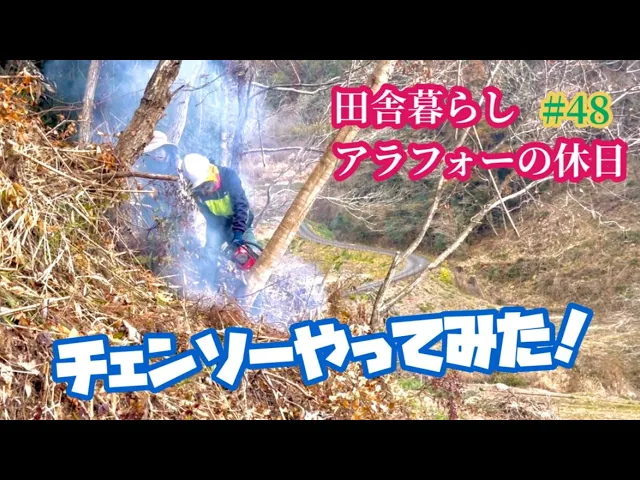 【vlog】#48 チェンソーを使ってみた｜田舎暮らし｜アラフォー | ひらべったいのの人気動画｜YouTubeランキング