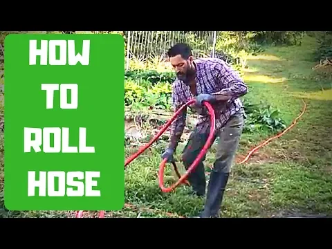 How To Roll Up a Garden Hose Without a Reel • ThreeTwoHome