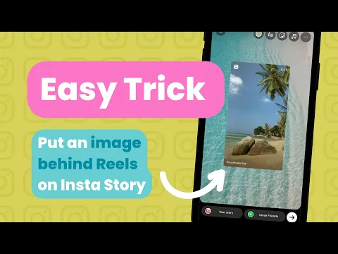 How to Put a Background Photo Behind a Reels on Instagram Story