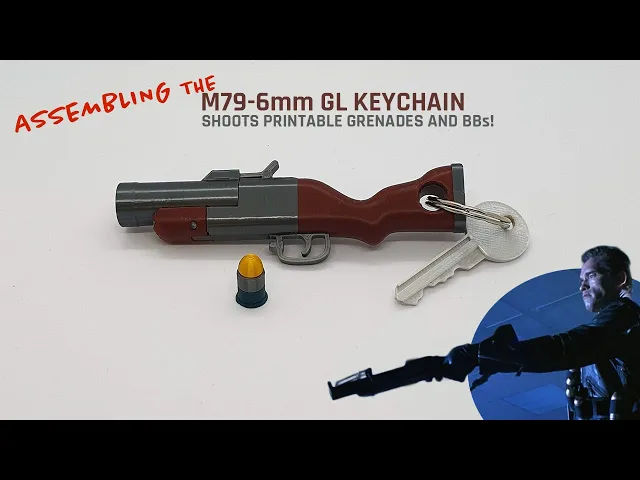 M79-6mm Grenade Launcher Keychain — Functional Blaster - 3D model by ...