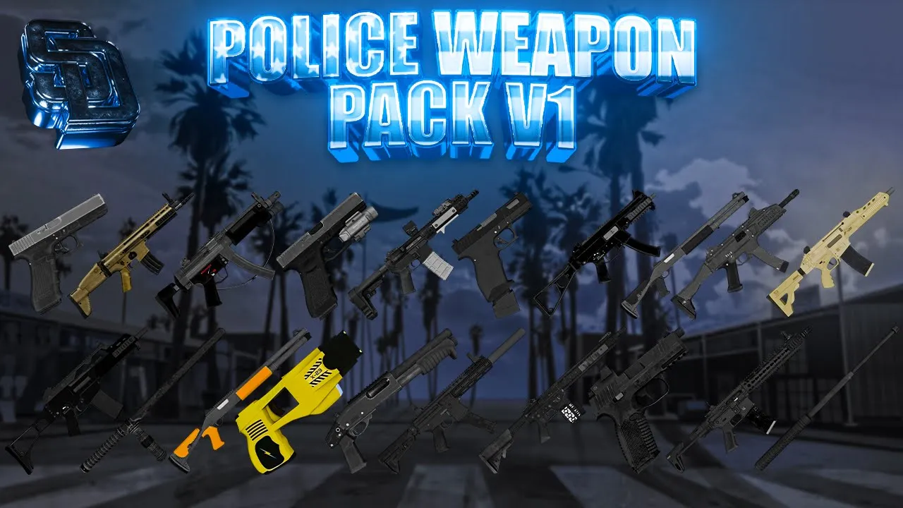 SW3RV DEPT · POLICE WEAPON PACK V1