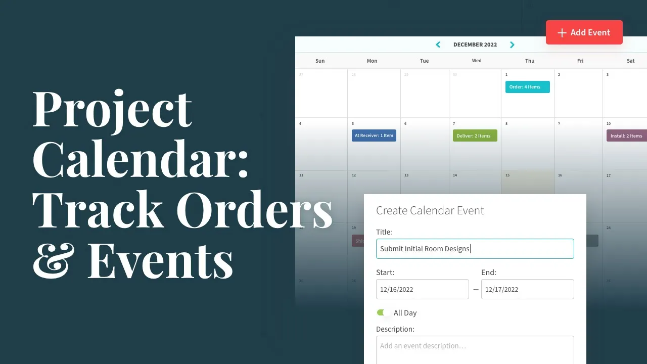 Using the Project Calendar Effectively | DesignFiles