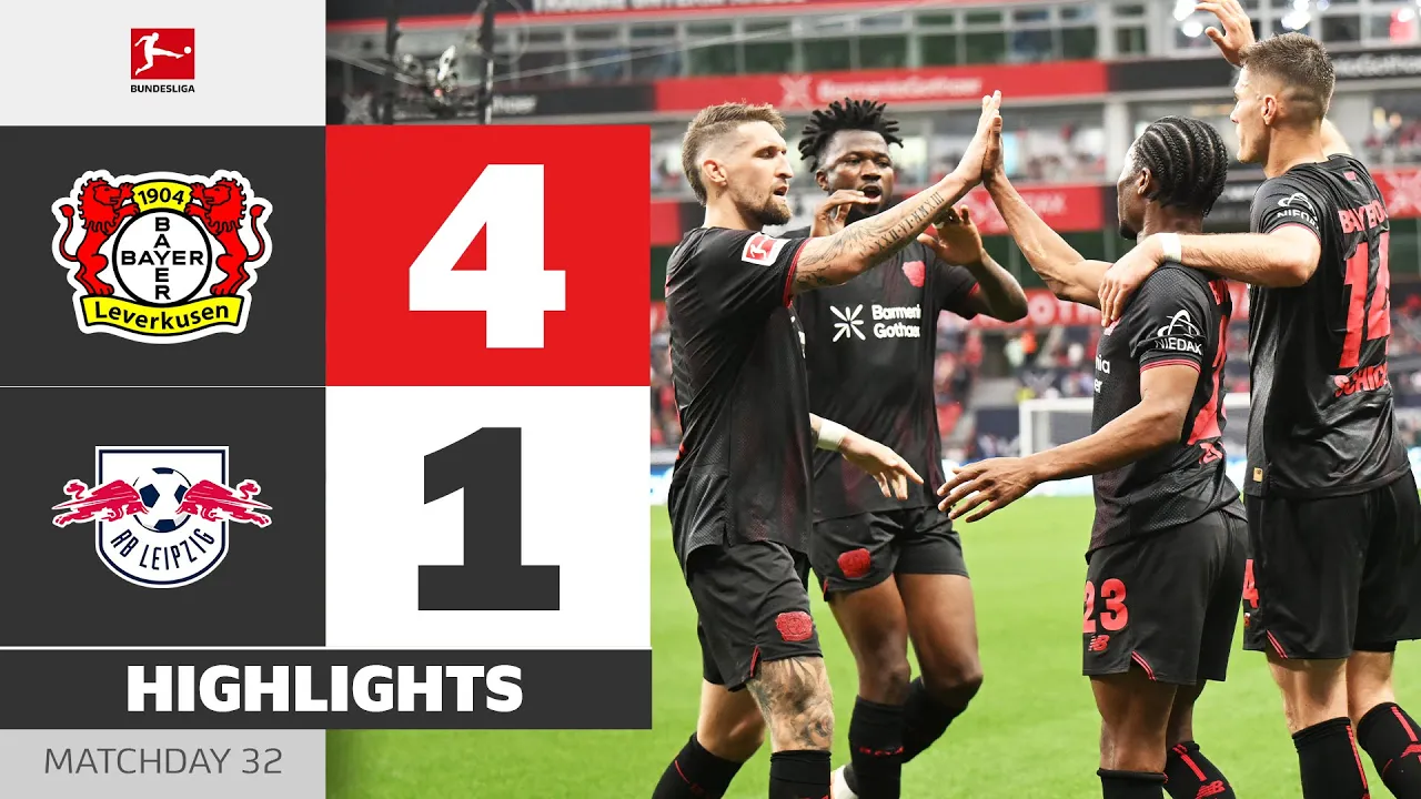 Bayer Leverkusen - RB Lipsk 4:1 - skrót meczu: bramki, wideo 02.05.2026 ...