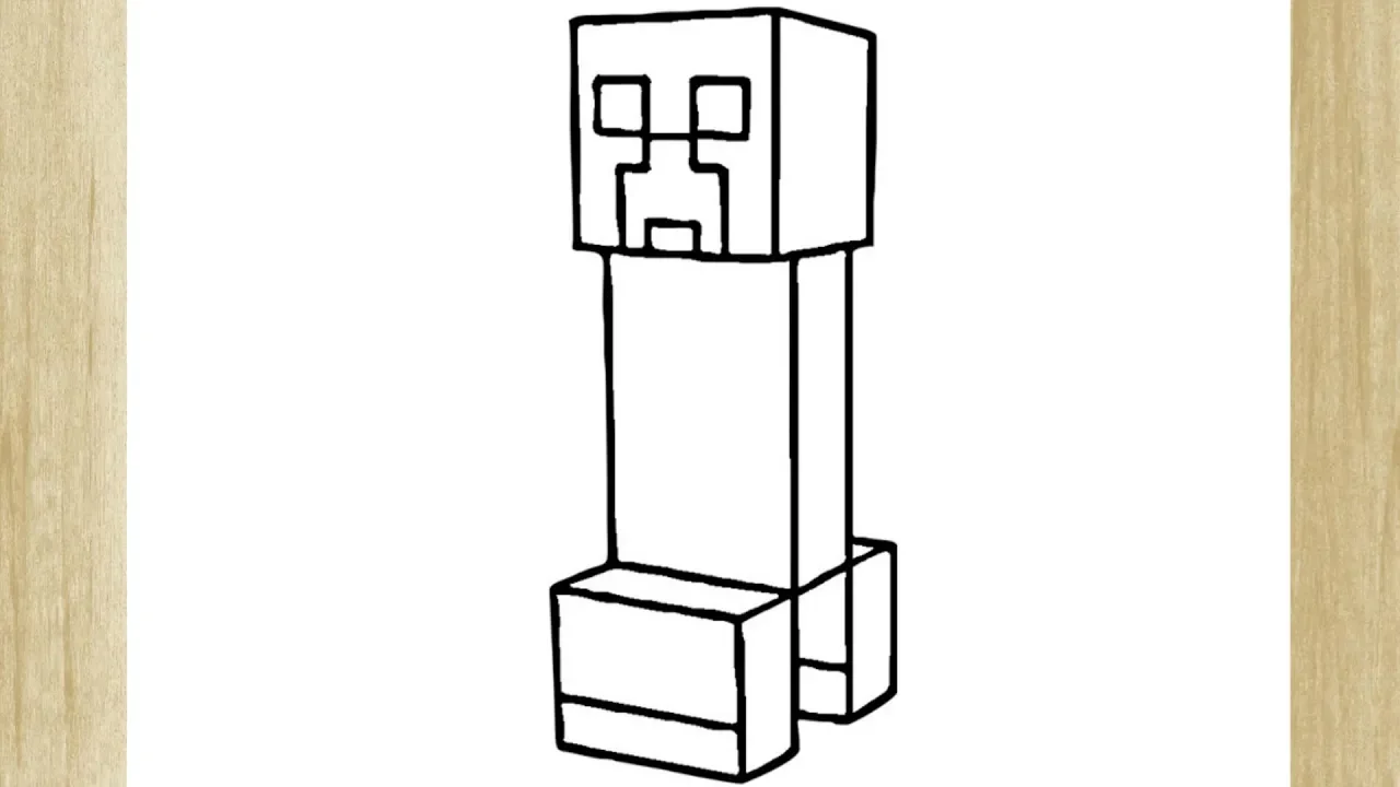 COMO DESENHAR O CREEPER DE MINECRAFT