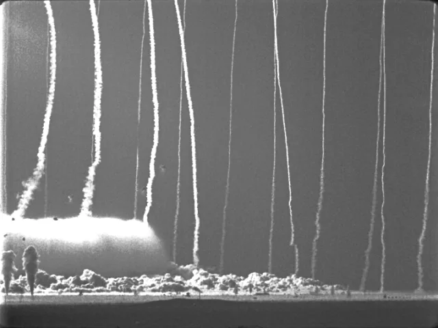 Why Vertical Smoke Trails Are Seen During Nuclear Explosions