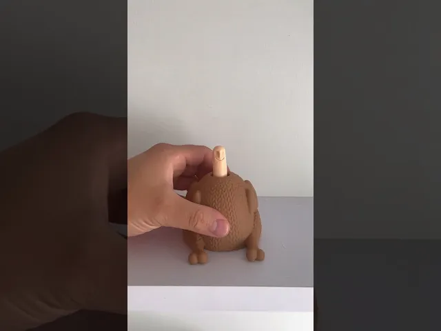 Mr Nice Turkey / Hidden Middle Finger / No Supports - 3D model by IK3D ...