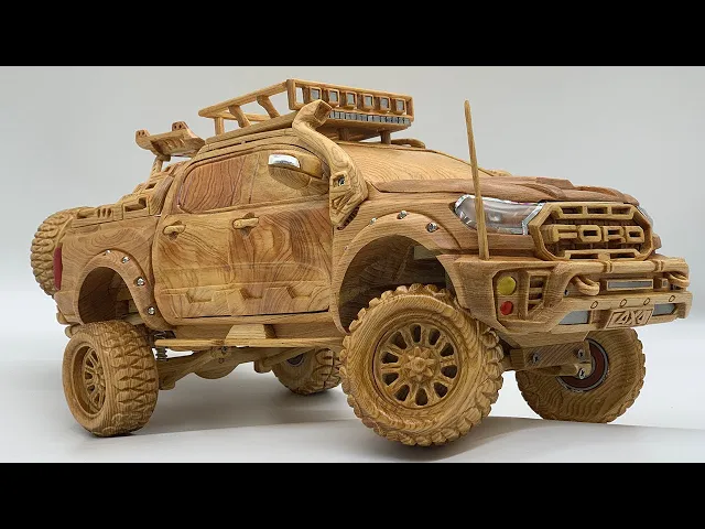 Watch This Master Artisan Carve a Ford Ranger Raptor Pickup From a ...