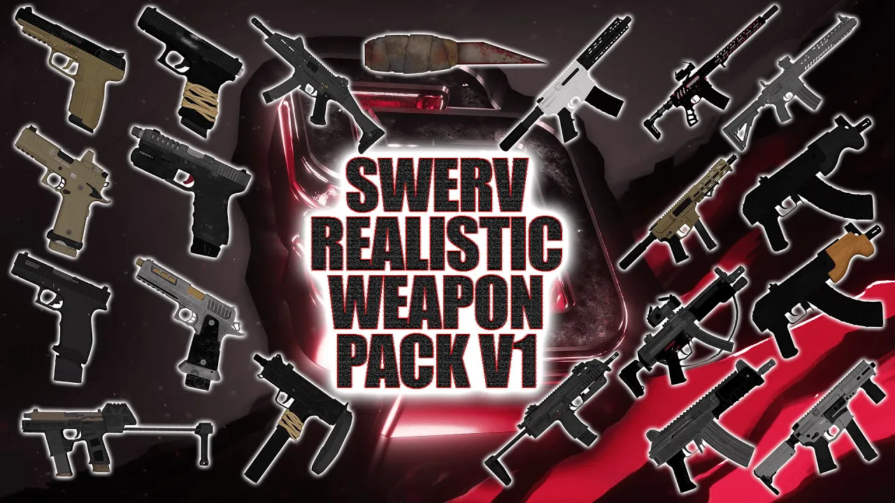 SW3RV DEPT · REALISTIC WEAPON PACK V1
