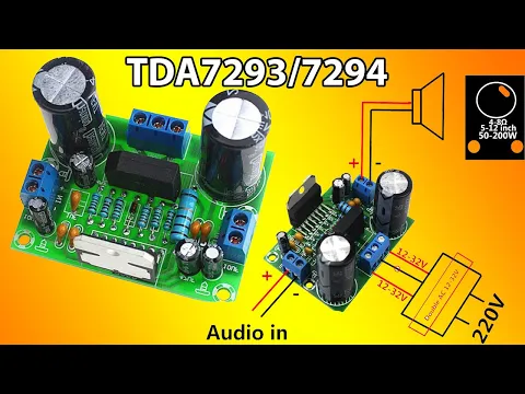 Modulo de audio 100W TDA7294 - UVAPI