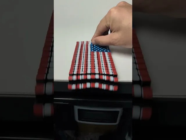 Flappy American Flag - Another floppy-like design - 3D model by Bearded ...