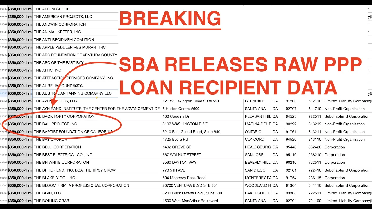 The SBA Just Released New Data on PPP Recipients and Amounts. Heres ...