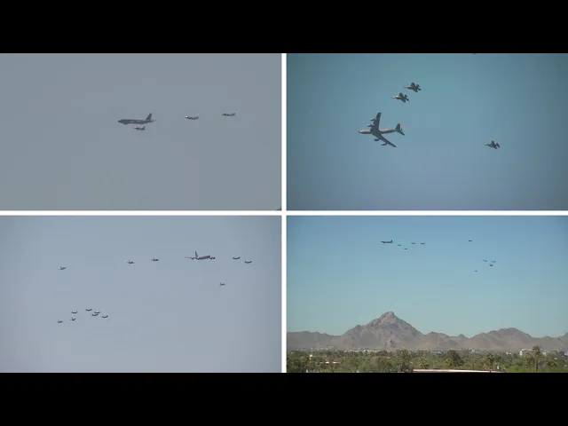 Arizona-Based Air Force Jets Filled The Sky Over Phoenix For Jaw ...