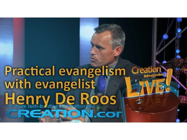 Practical evangelism with evangelist Henry De Roos · Videos · Creation.com