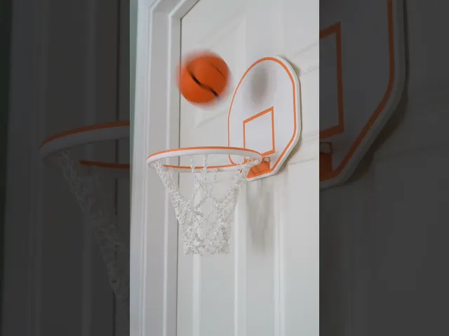 Mini Basketball with Swishing Net - 3D Printable Mini Hoop - 3D model ...