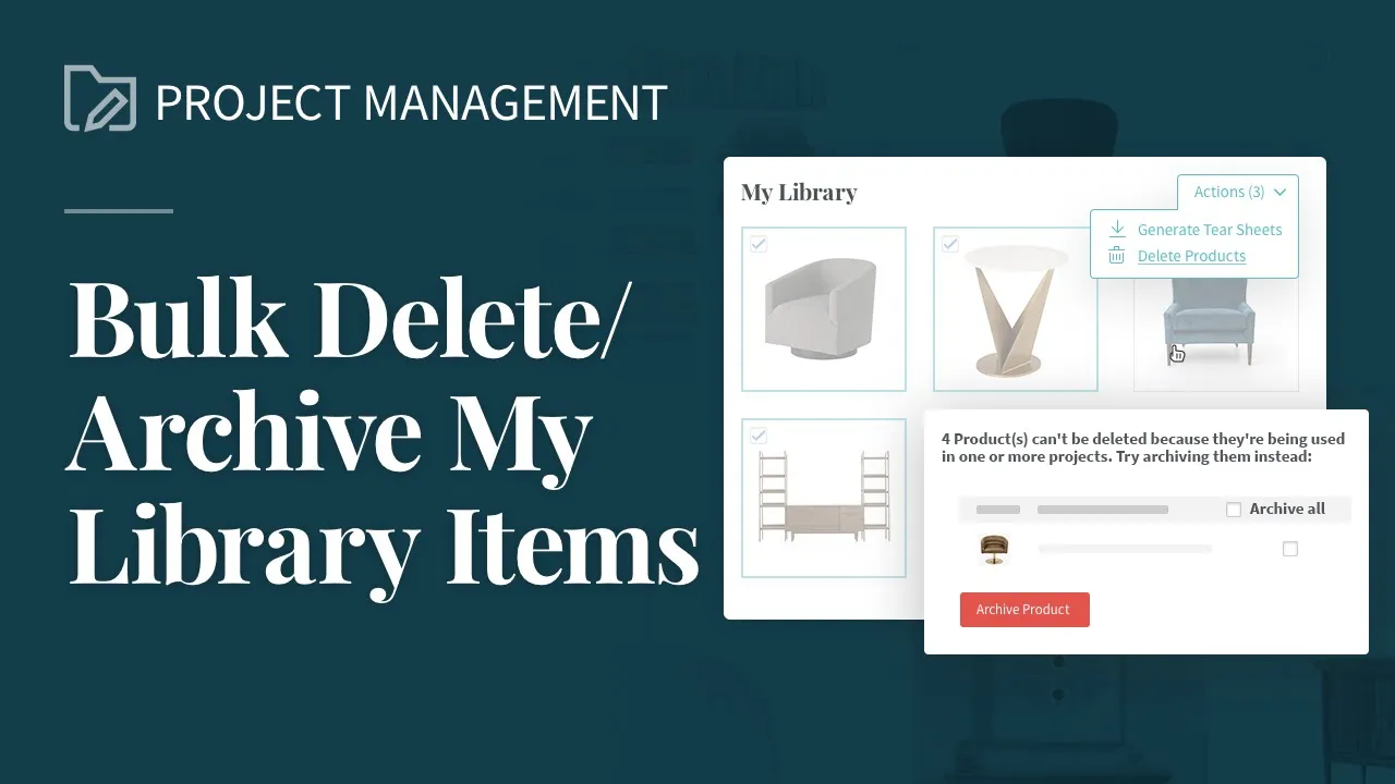 Removing Items from Your Library | DesignFiles